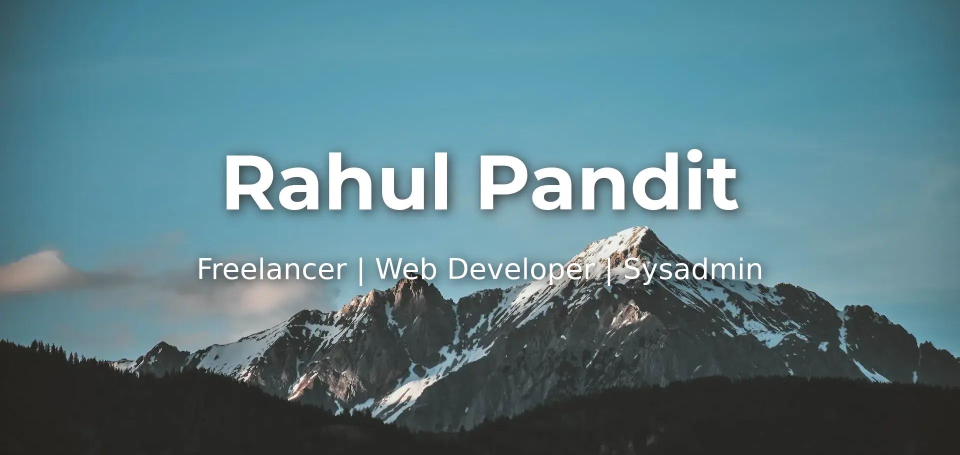 Rahul Pandit - Freelancer | Web Developer | Sysadmin
